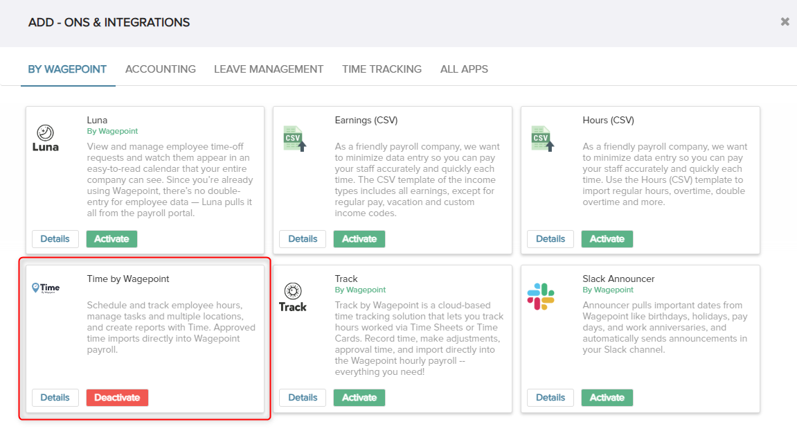 Wagepoint 1.0 – Timesheet Mobile