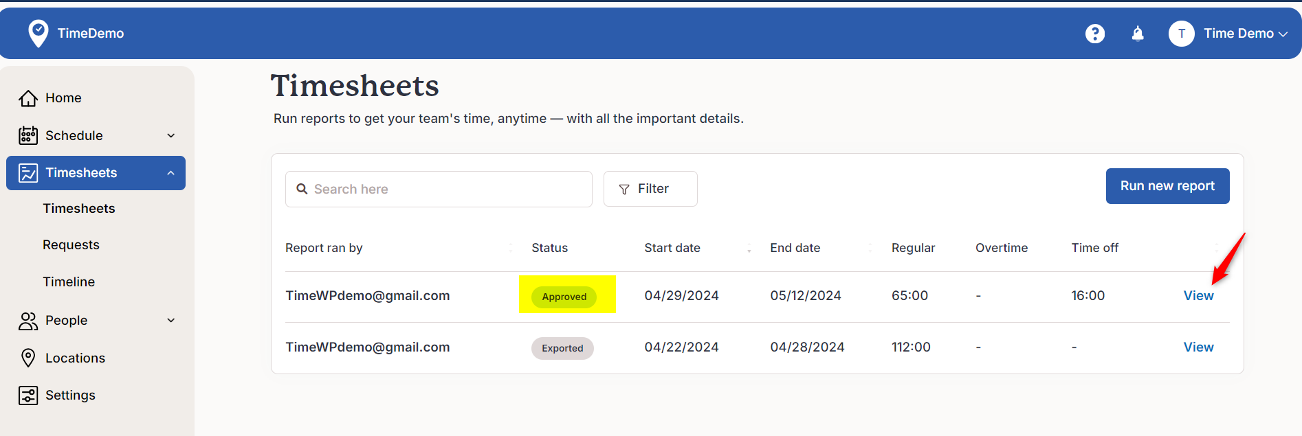 Edit Employee Timesheets – Timesheet Mobile