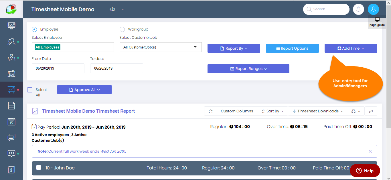 Time Entry Tool for Office and Desktop Workers – Timesheet Mobile